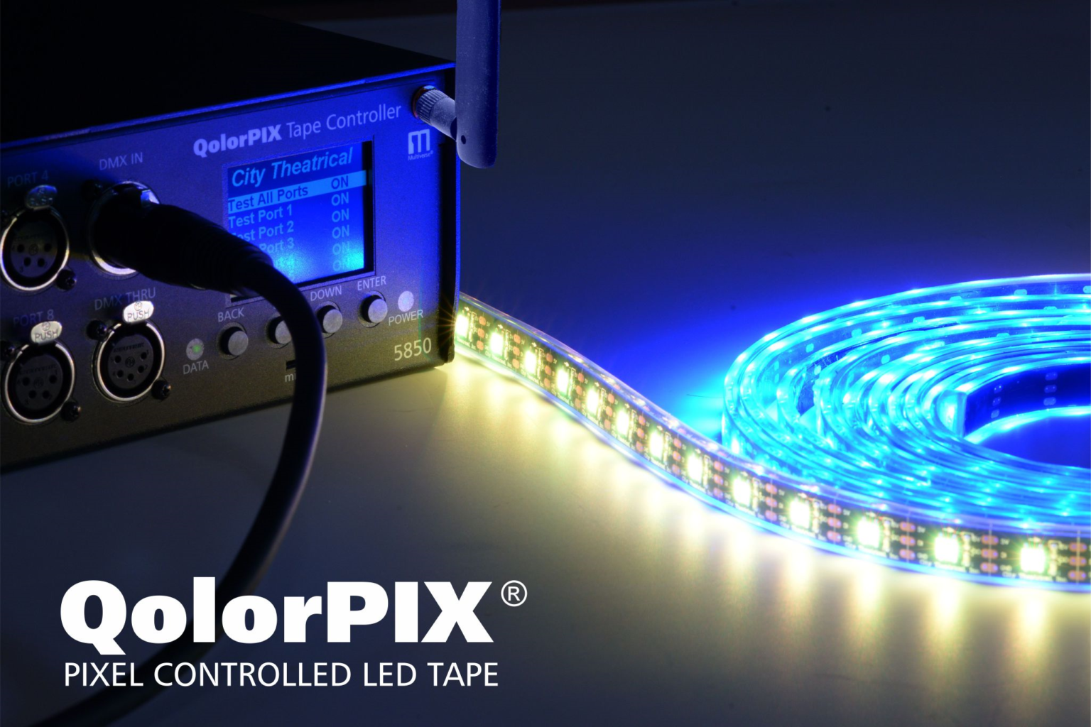 City Theatrical QolorFLEX UV LED Tape – Supertech Lighting & Rigging